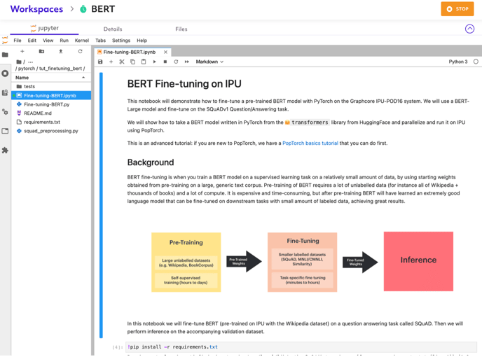 Getting Started with Spell Workspaces and IPUs